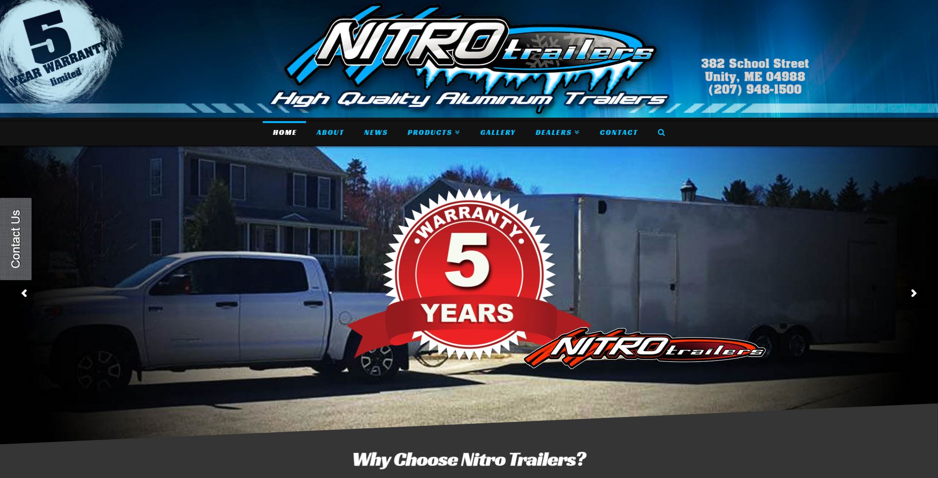 Nitro Trailers Website - Nitro Designs