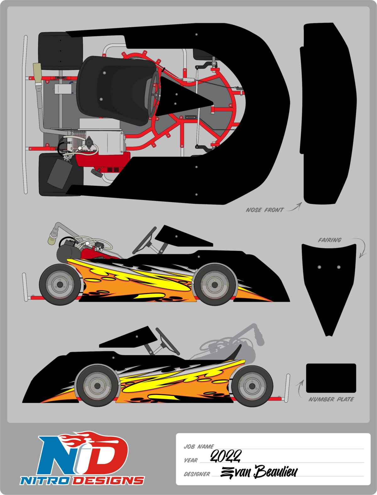Kart Wrap Kits - Nitro Designs